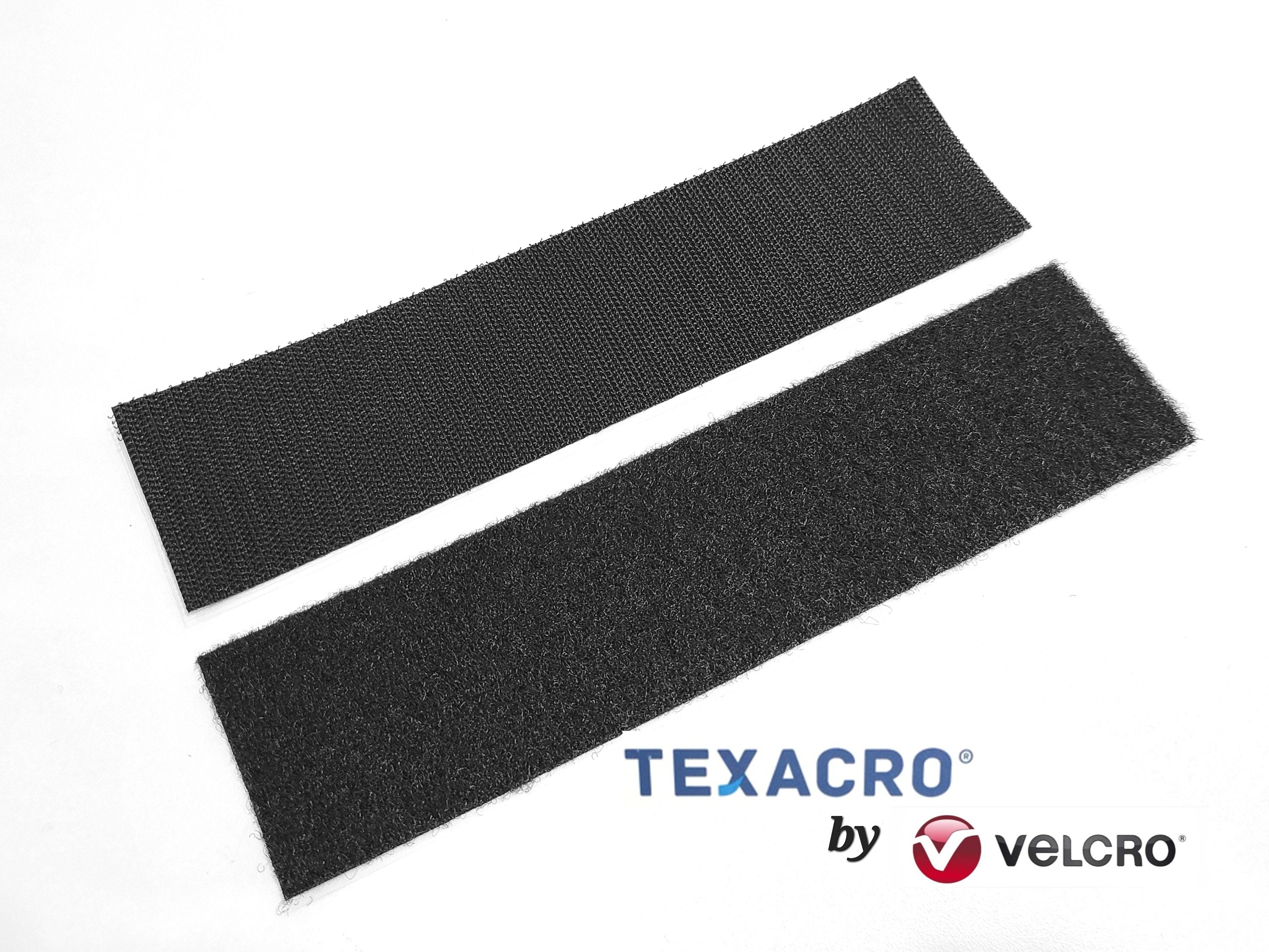 2 Wide X 8 inch VELCRO® Brand TEXACRO Stick-on Strip hook & Loop Black ...