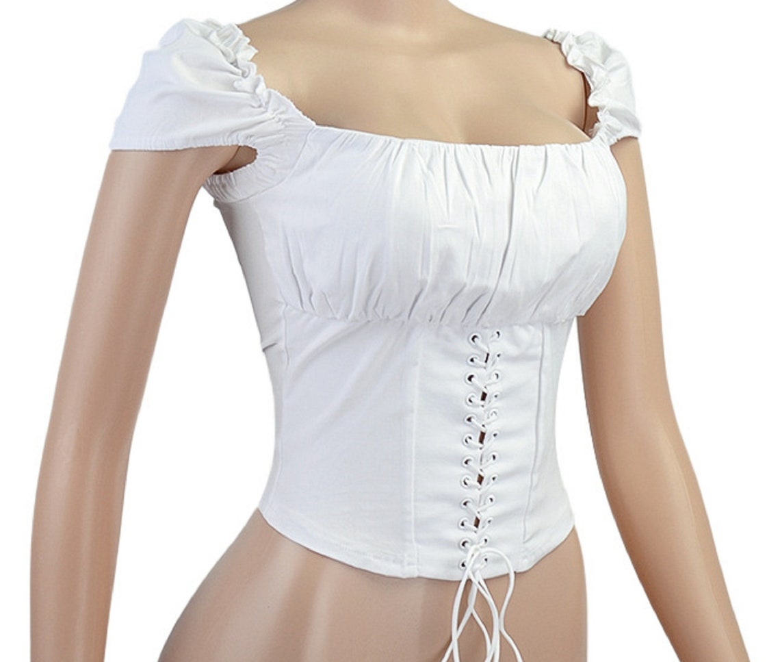 Milkmaid Corset Top Bustier Corset Crop Top Sexy Y2k Corset Etsy