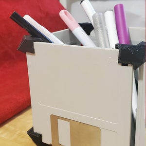 Retro Floppy Pen Standpen Holdernerdgeekreal Floppy - Etsy