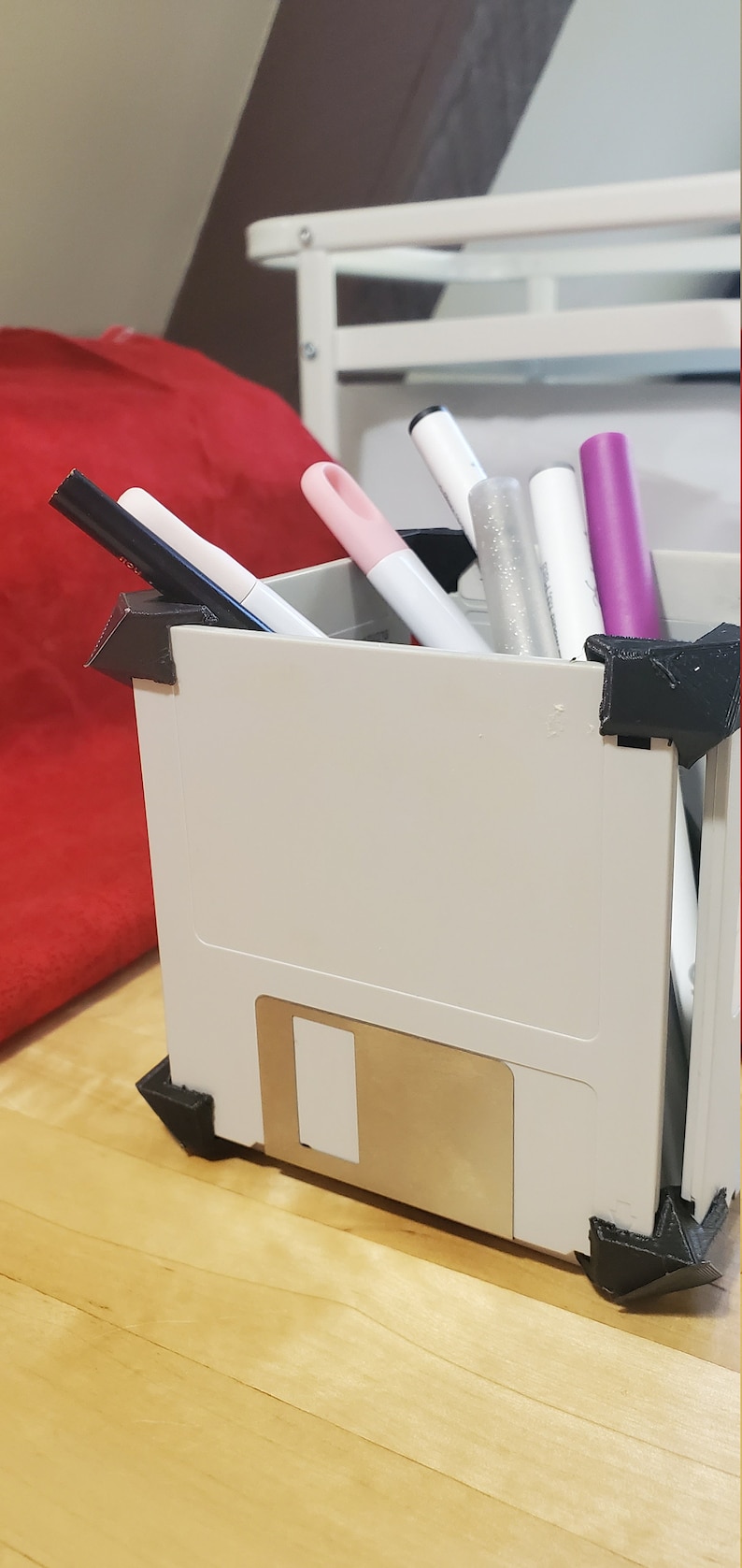 Retro Floppy Pen Standpen Holdernerdgeekreal Floppy - Etsy