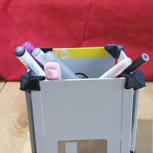 Retro Floppy Pen Standpen Holdernerdgeekreal Floppy - Etsy