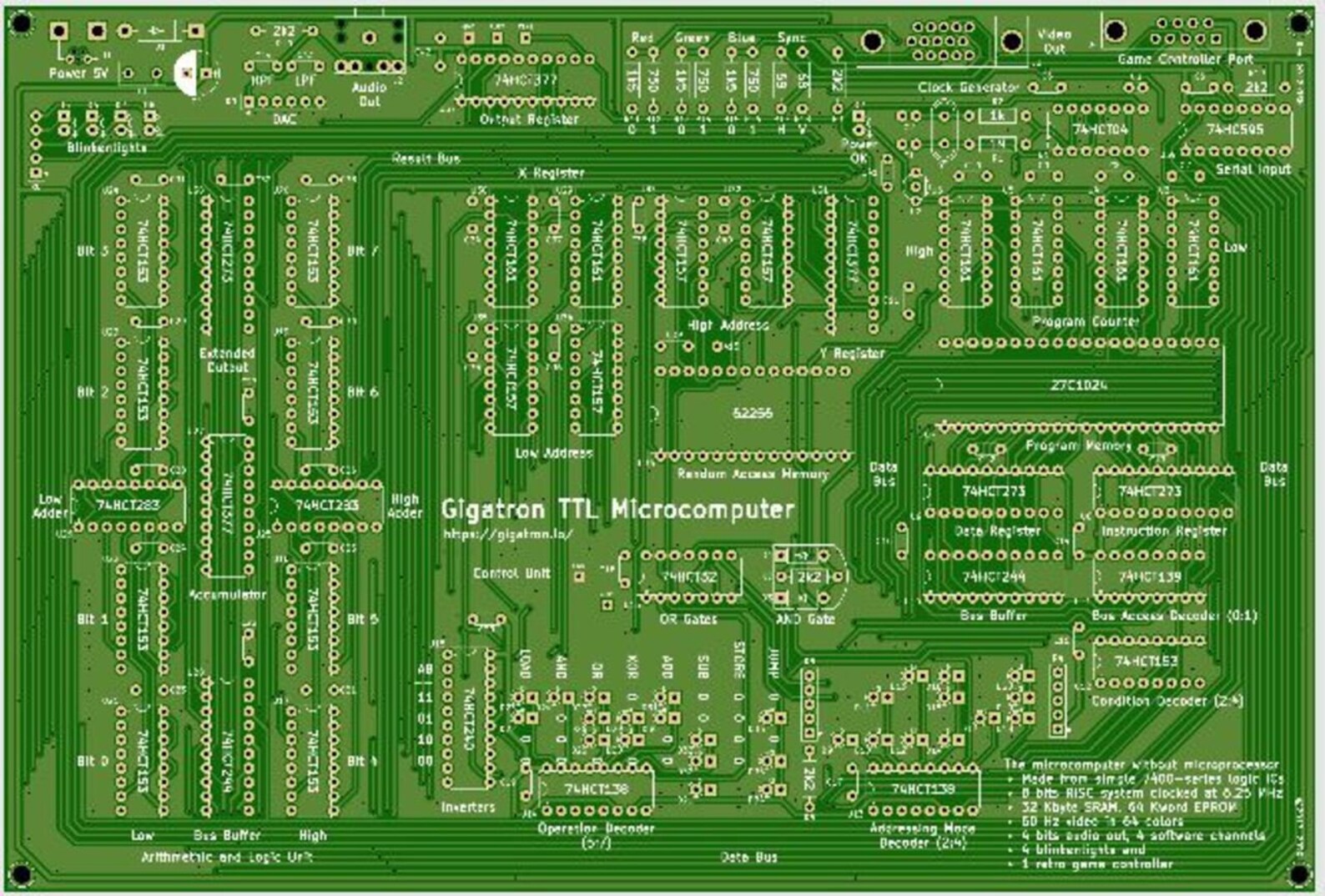 Gigatron Computer Apple-1 Replica/ttl Computerapple Replica8 Bit ...