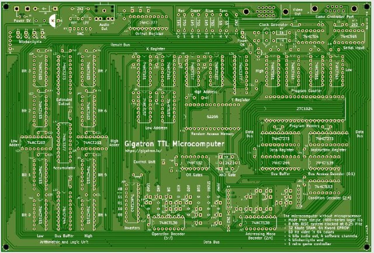 Gigatron Computer Apple-1 Replica/ttl Computerapple Replica8 Bit ...