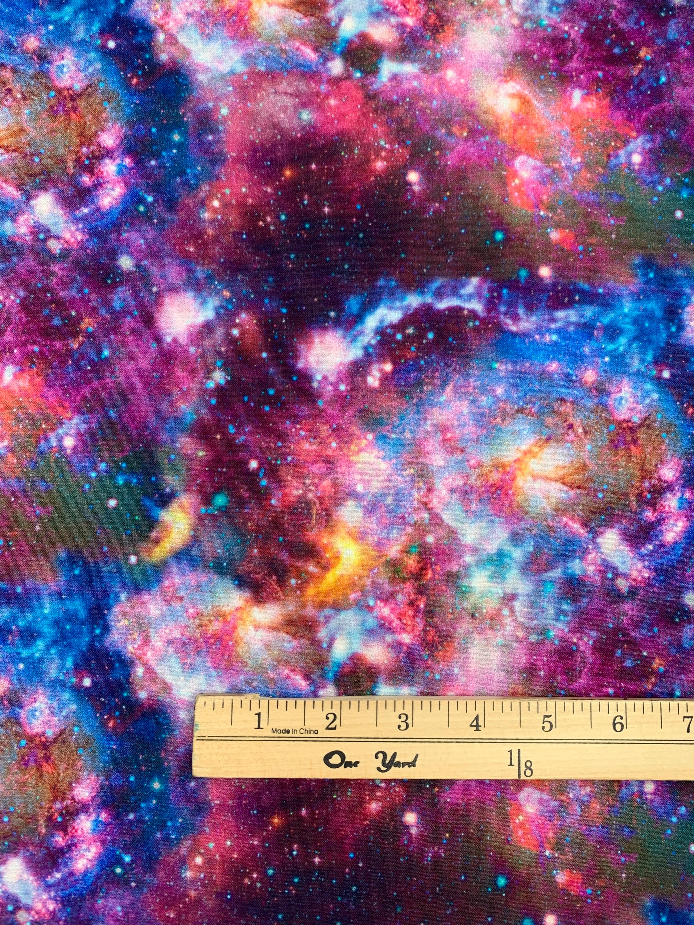 Photorealistic Cosmos Outer Space Novelty Cotton Fabric - Etsy