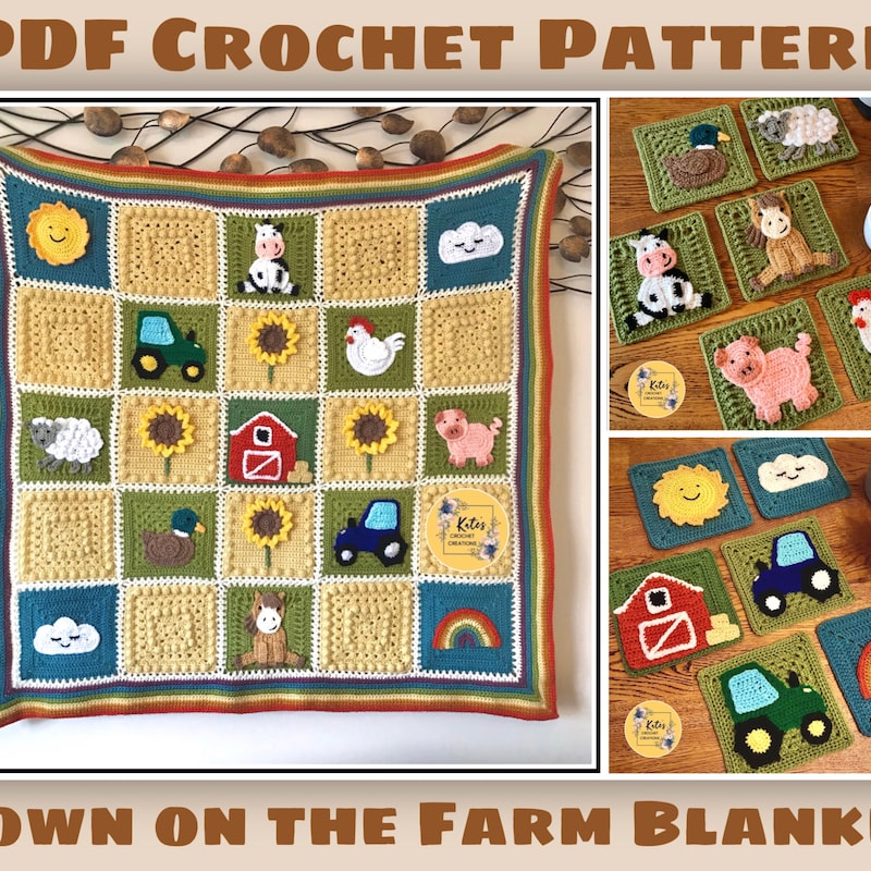 Farm Applique - Etsy