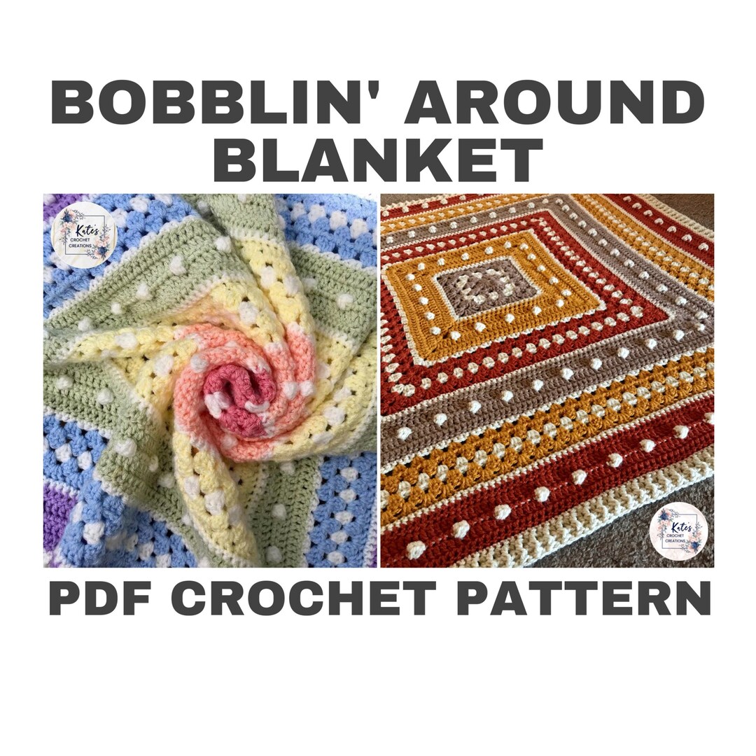 US TERMS - PDF Crochet Pattern - Bobblin’ Around Blanket - Etsy