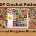 UK TERMS - PDF Crochet Pattern - Animal Kingdom Blanket - Etsy