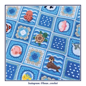 US TERMS - PDF Crochet Pattern - Sea Life Friends Blanket - Etsy