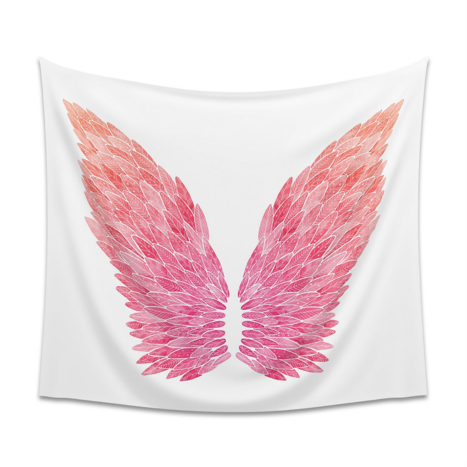 Purple and Yellow Angel Wings Printed Wall Tapestry - Girls Bedroom ...