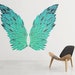 Turquoise Angel Wings Selfie Wall Mural Room Decor Blue Green - Etsy