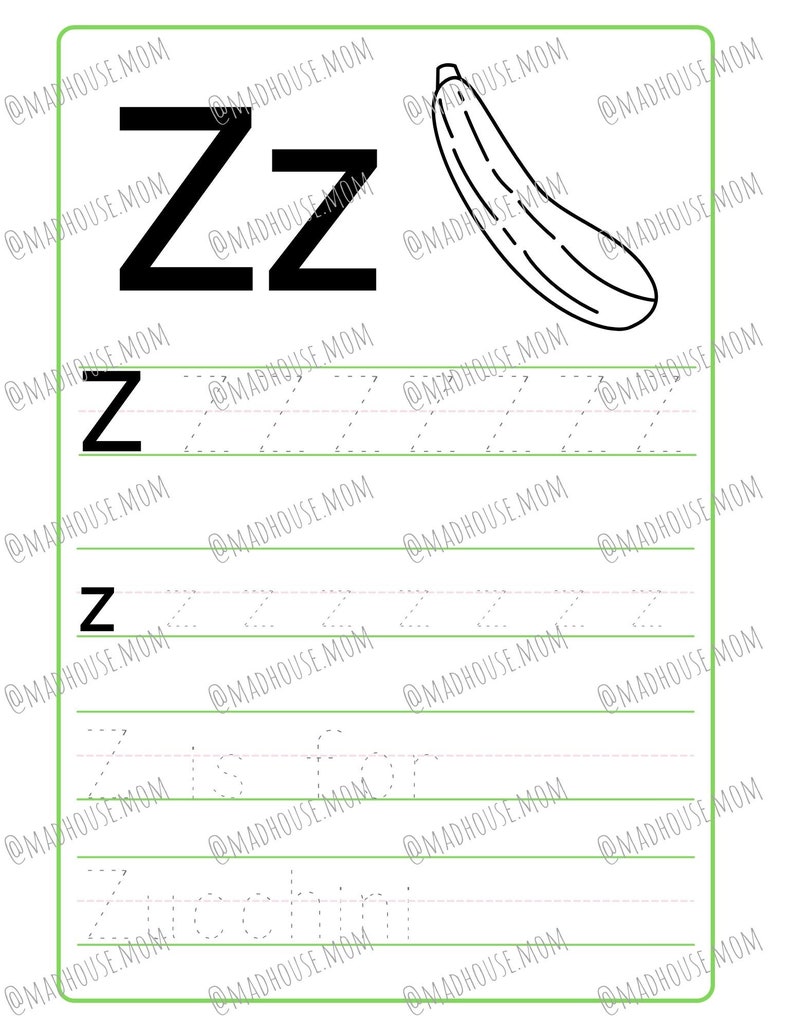 ABC Fruits - Alphabet Activity Pages - Etsy