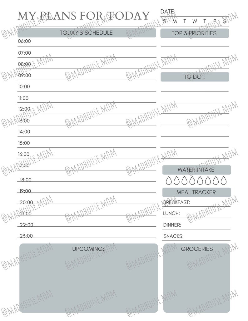 14 Planning Sheets - Etsy