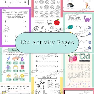ABC + Activity Pages - Etsy