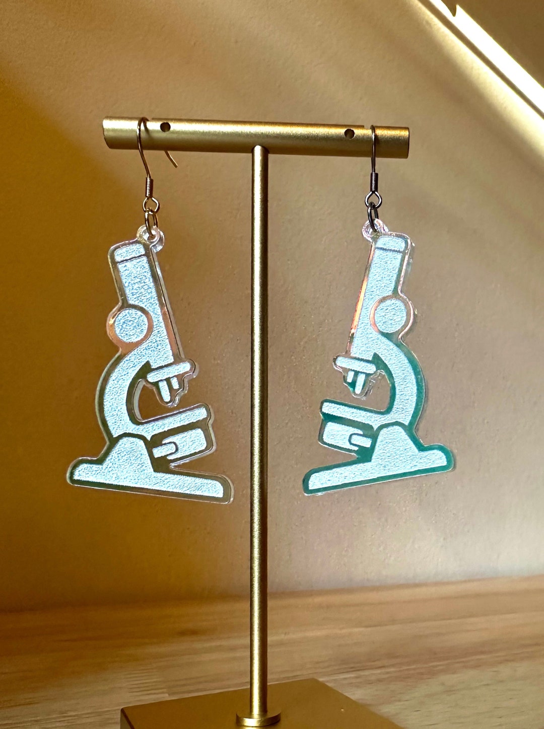 Holographic Iridescent Acrylic Microscope Pathology Biology - Etsy