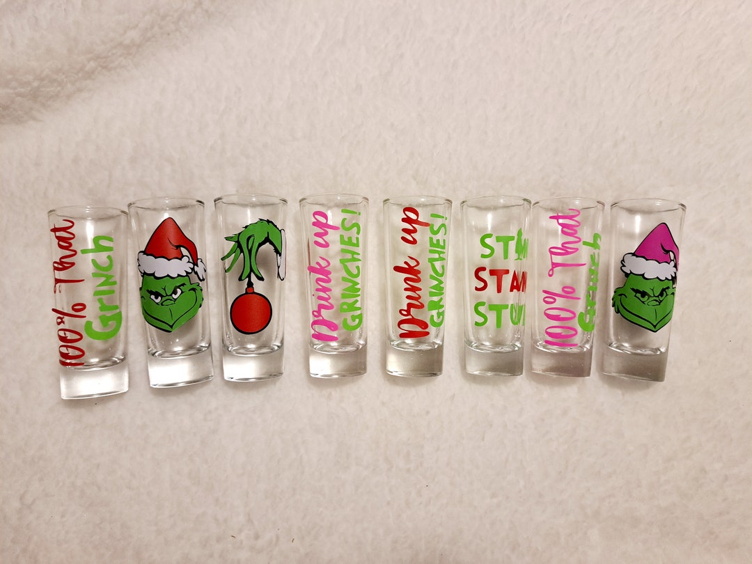 Grinch Shot Glasses / Grinch / Christmas/ Shot Glasses / Shots / Stink ...