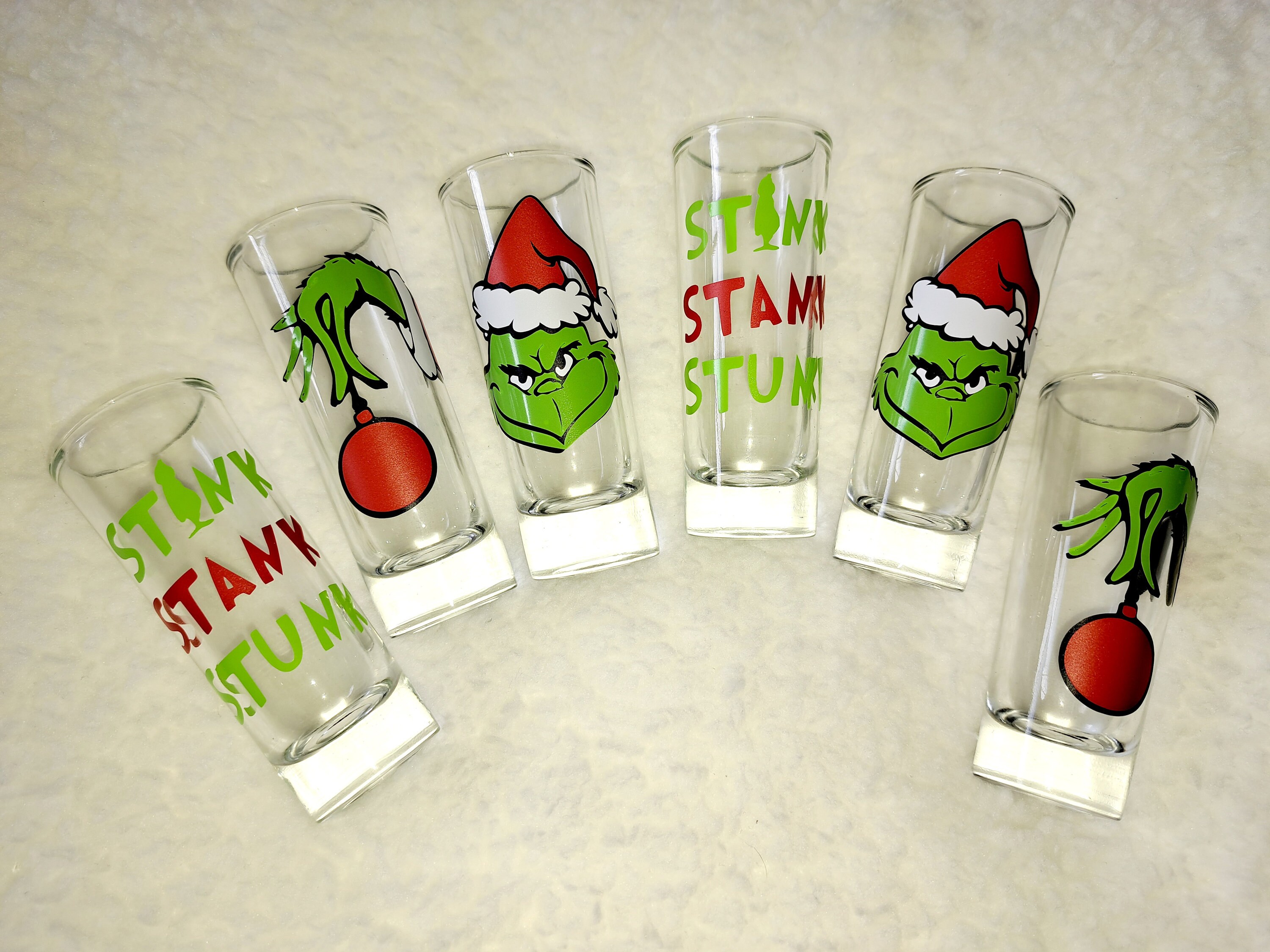 Personalized Grinch Shot Glass - Holiday Party Favor - Etsy