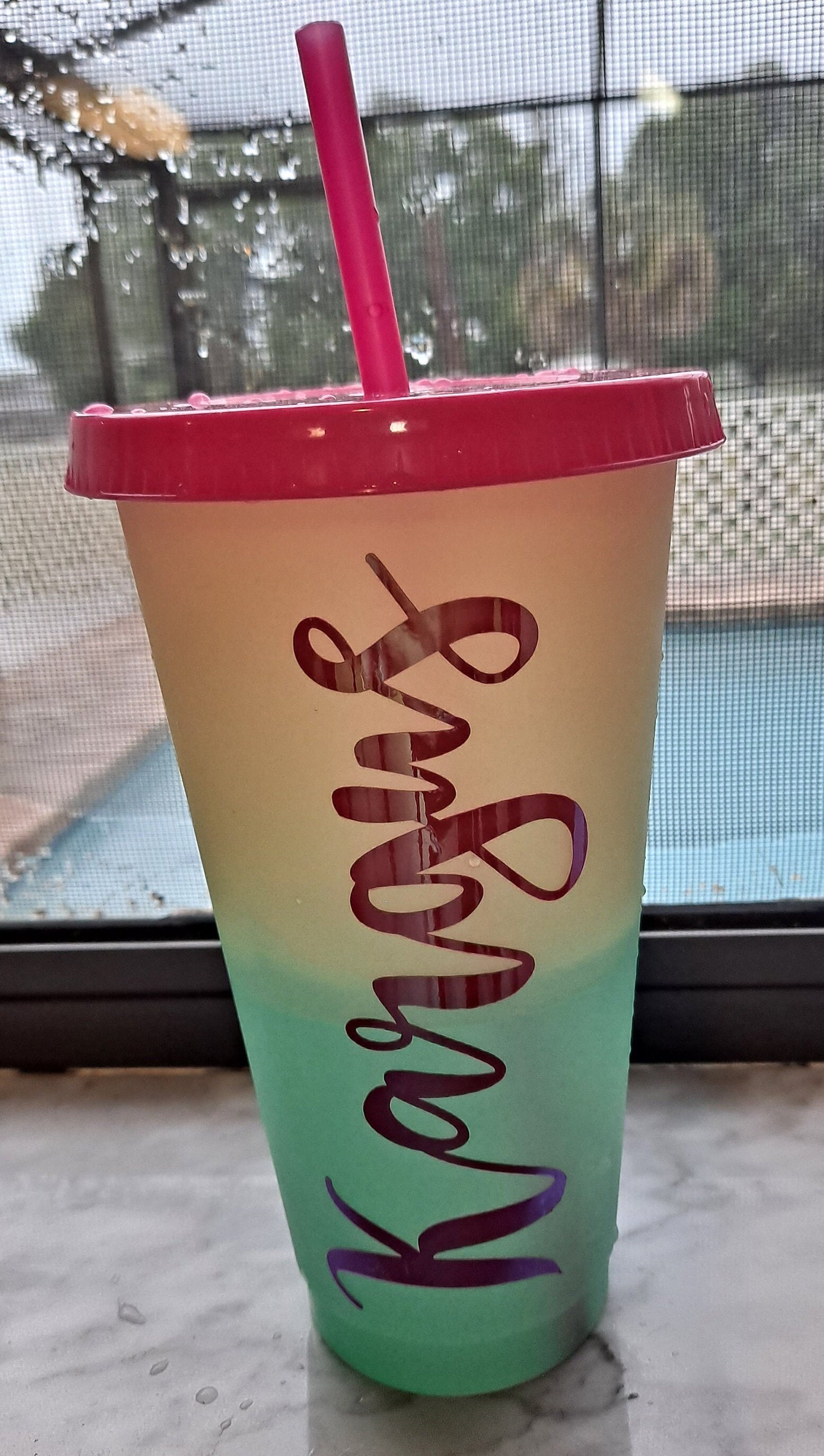 Color Changing Cold Cup / Personalized Tumbler / 24 Oz. / - Etsy