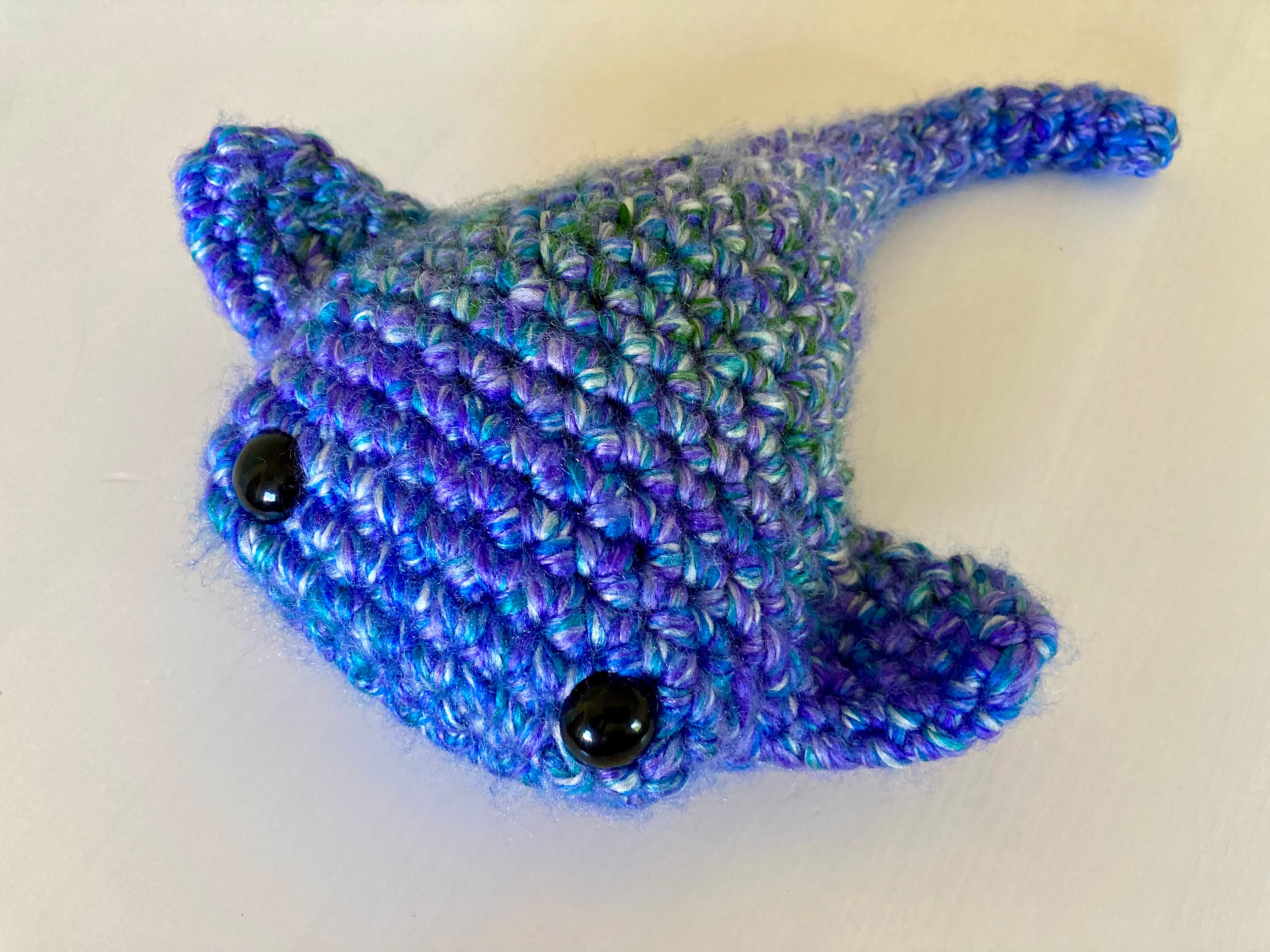 Crochet Manta Ray Amigurumi Handmade Keychain, Gift, Friend Soft ...