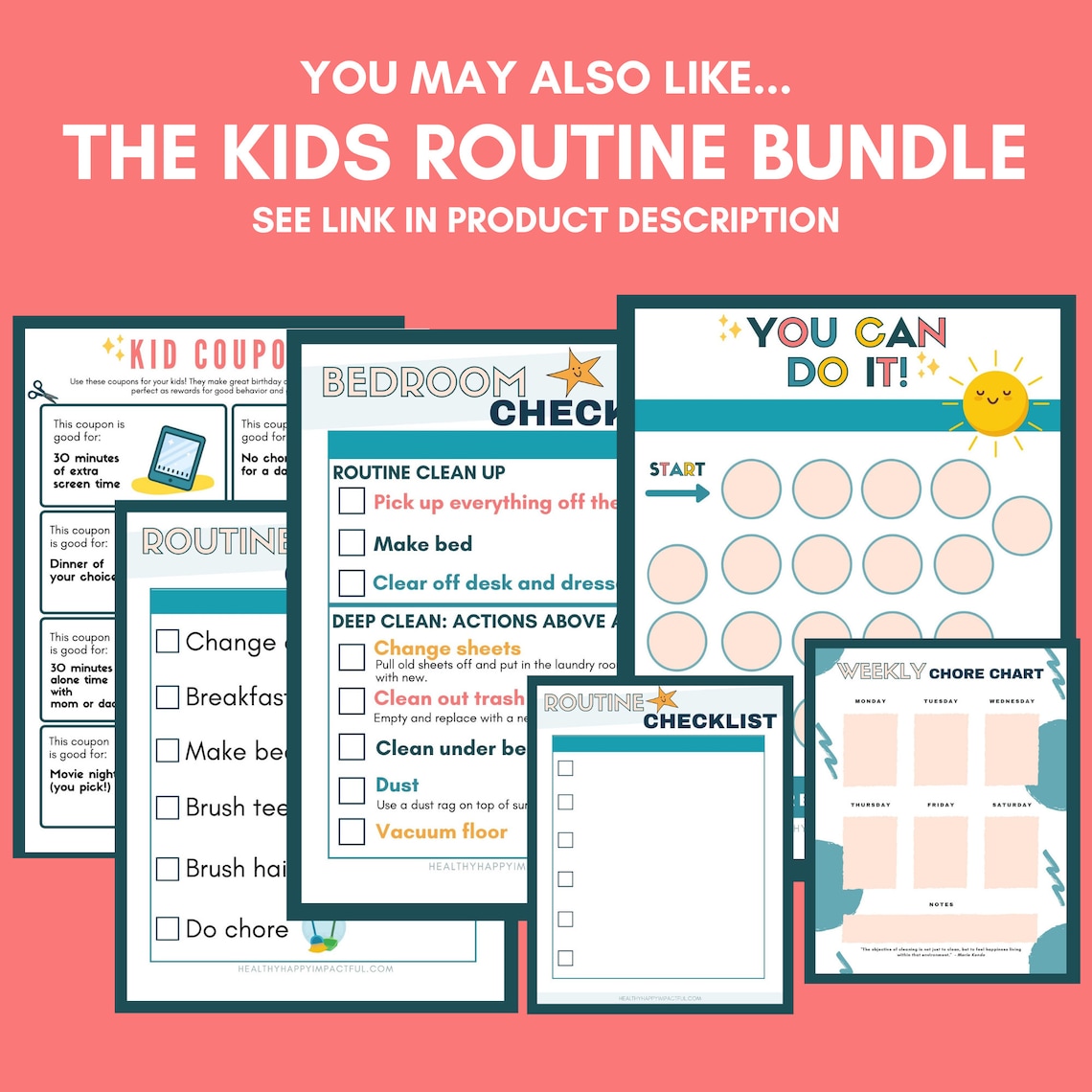 Routine Checklist for Kids | Routine Chart for Kids | Kids Printable ...