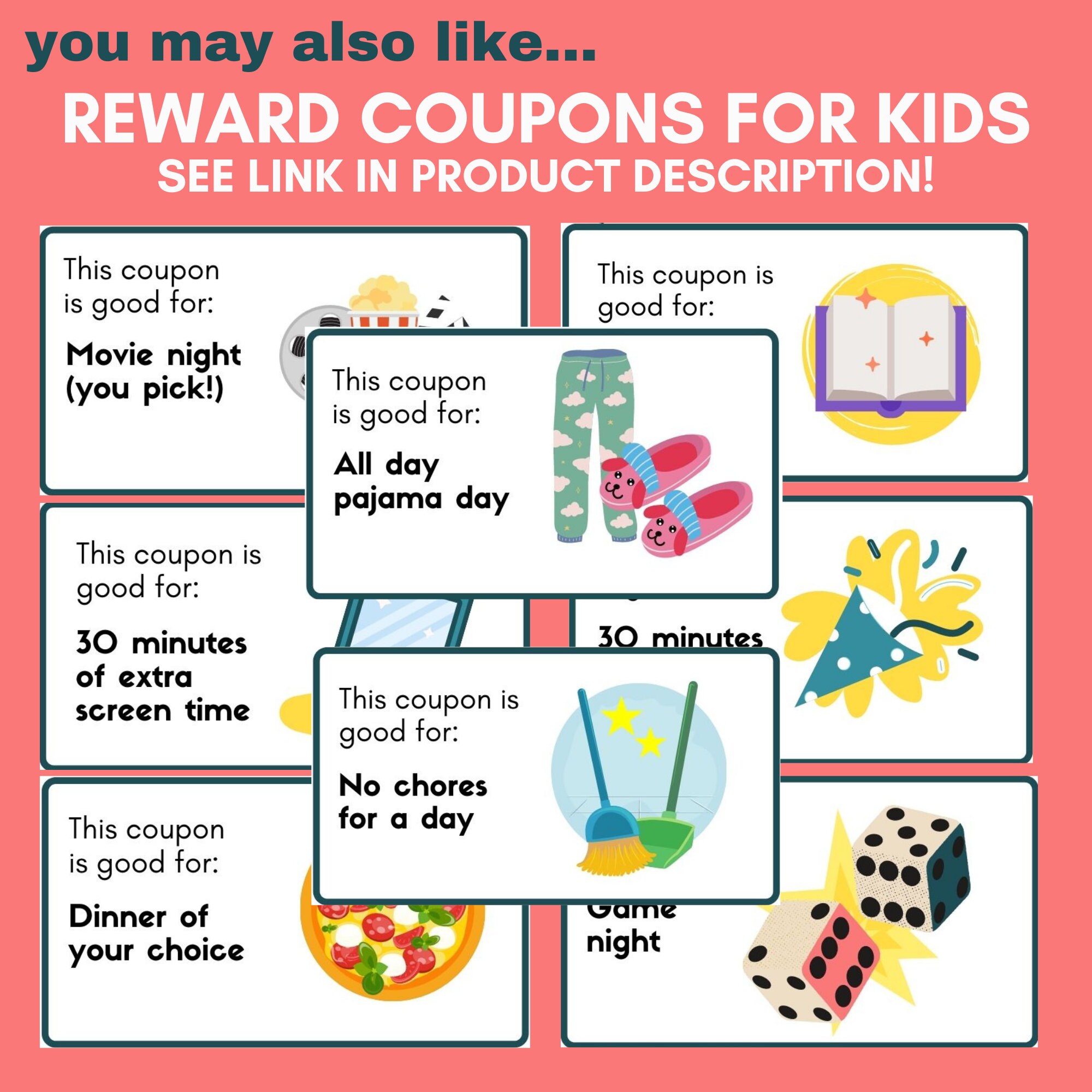 Kids Reward Chart | Reward System | Chart Printable - Etsy