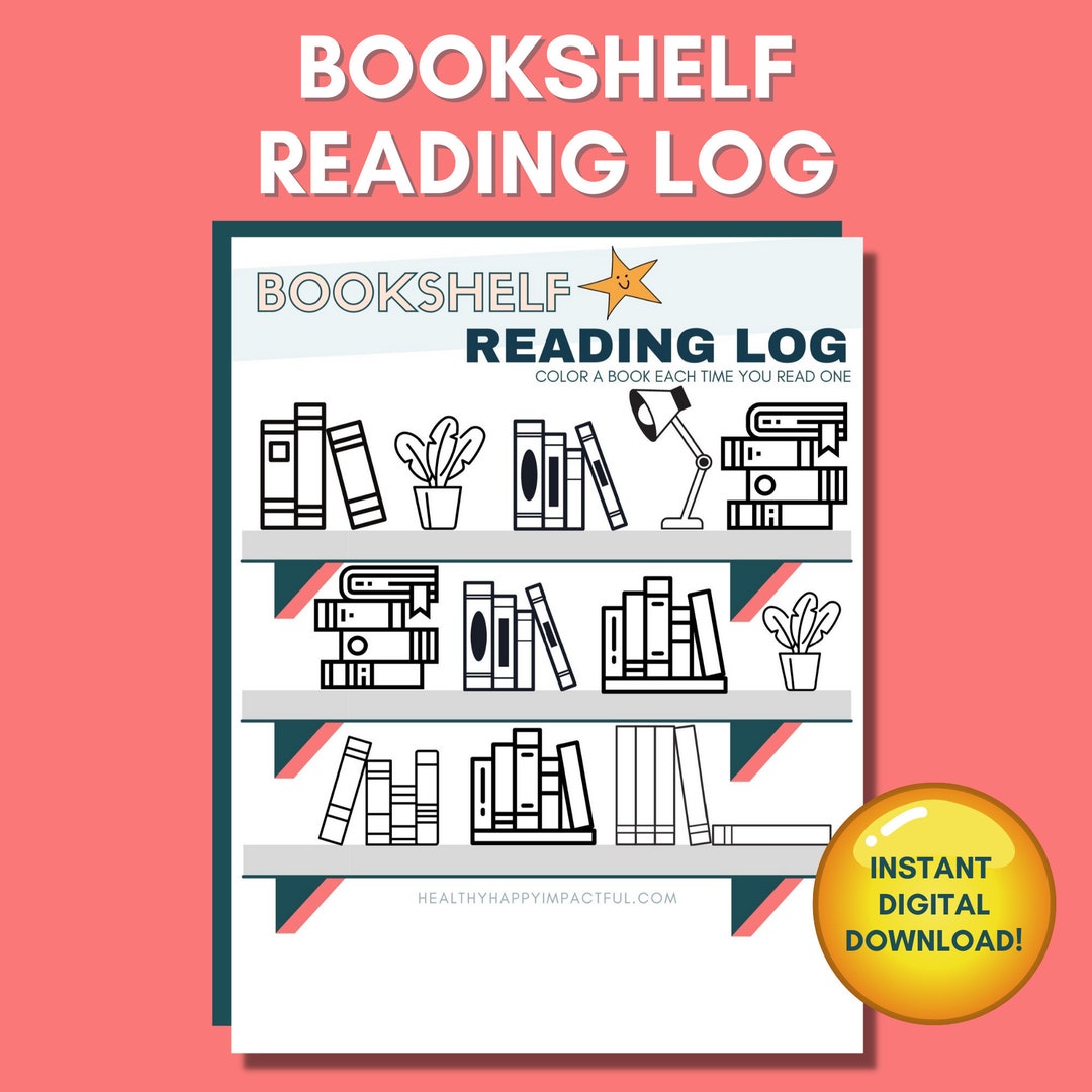 New Bookshelf Reading Log - Etsy