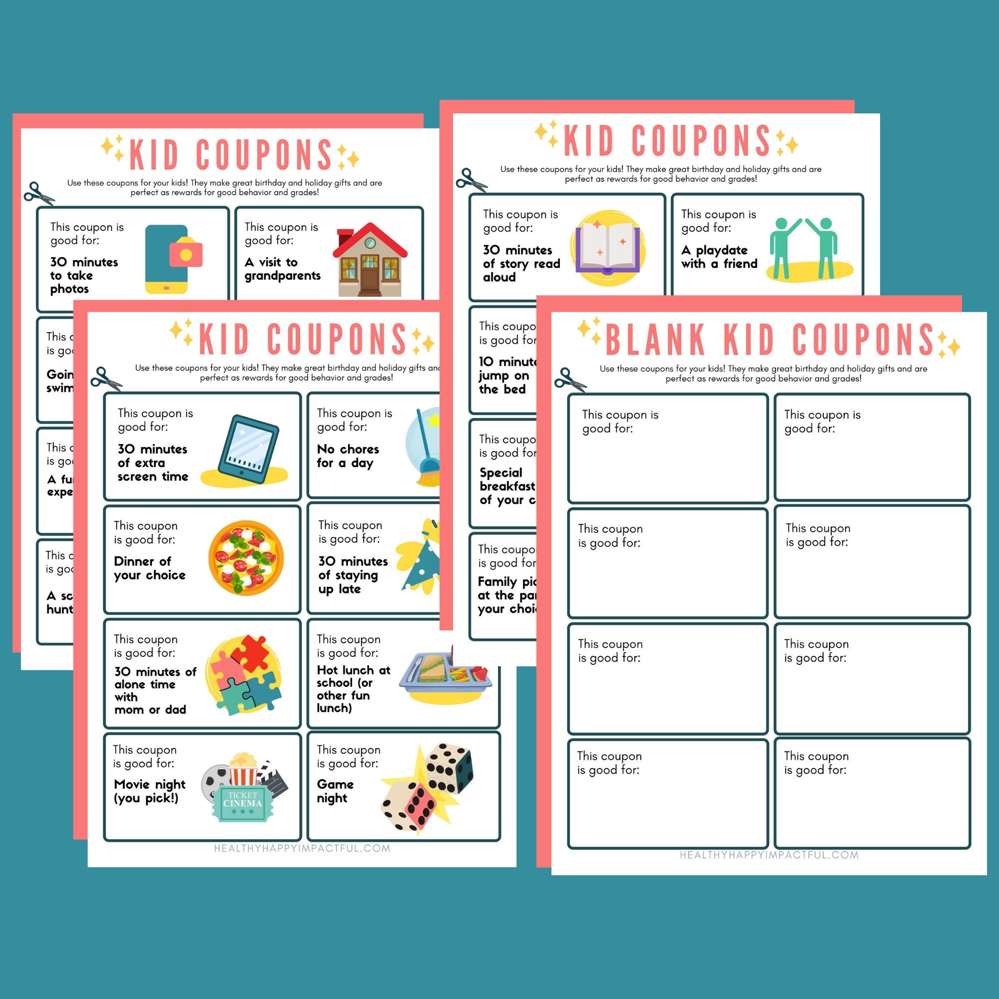 New Kids Routine Pack: Routine Checklists, Weekly Chore Charts, Reward ...