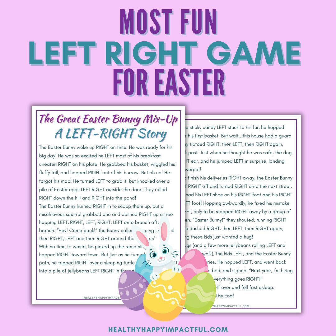 Easter Left Right Story Game, Left Right Easter Game, Right Left Game ...