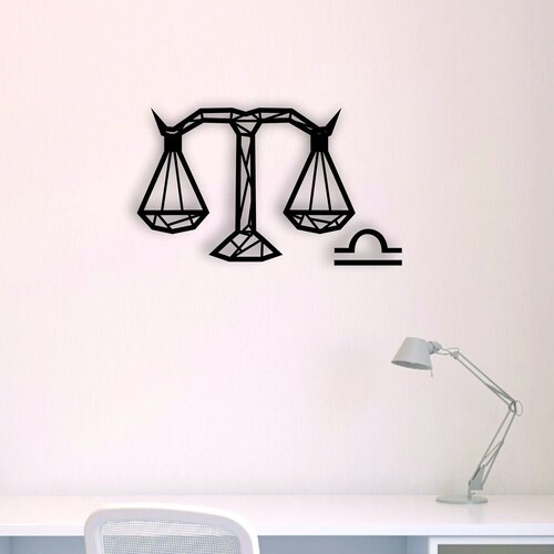 LIBRA WALL DECOR Wooden Wall Decor Horoscope Astrology - Etsy