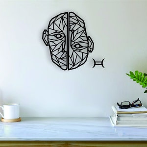 GEMINI WALL DECOR Wooden Wall Decor, Horoscope Decor, Astrology Gemini ...