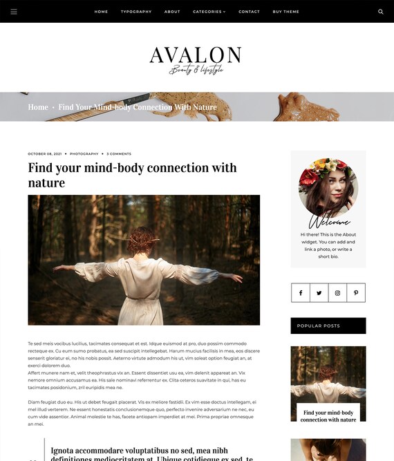 slider lifestyle blog design modern premium Blogger theme premade ...