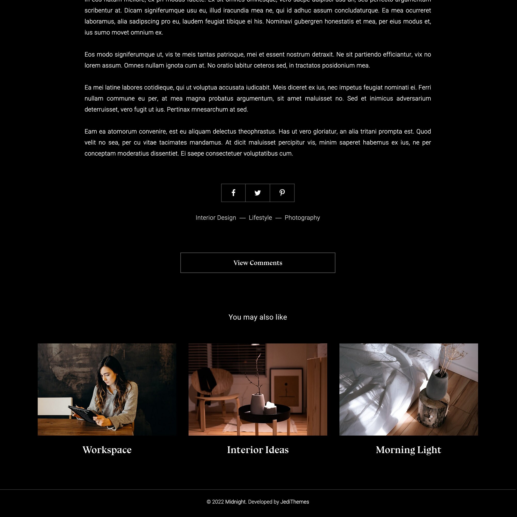 Dark Blogger Theme // Responsive Theme for Blogger/blogspot // Premade ...