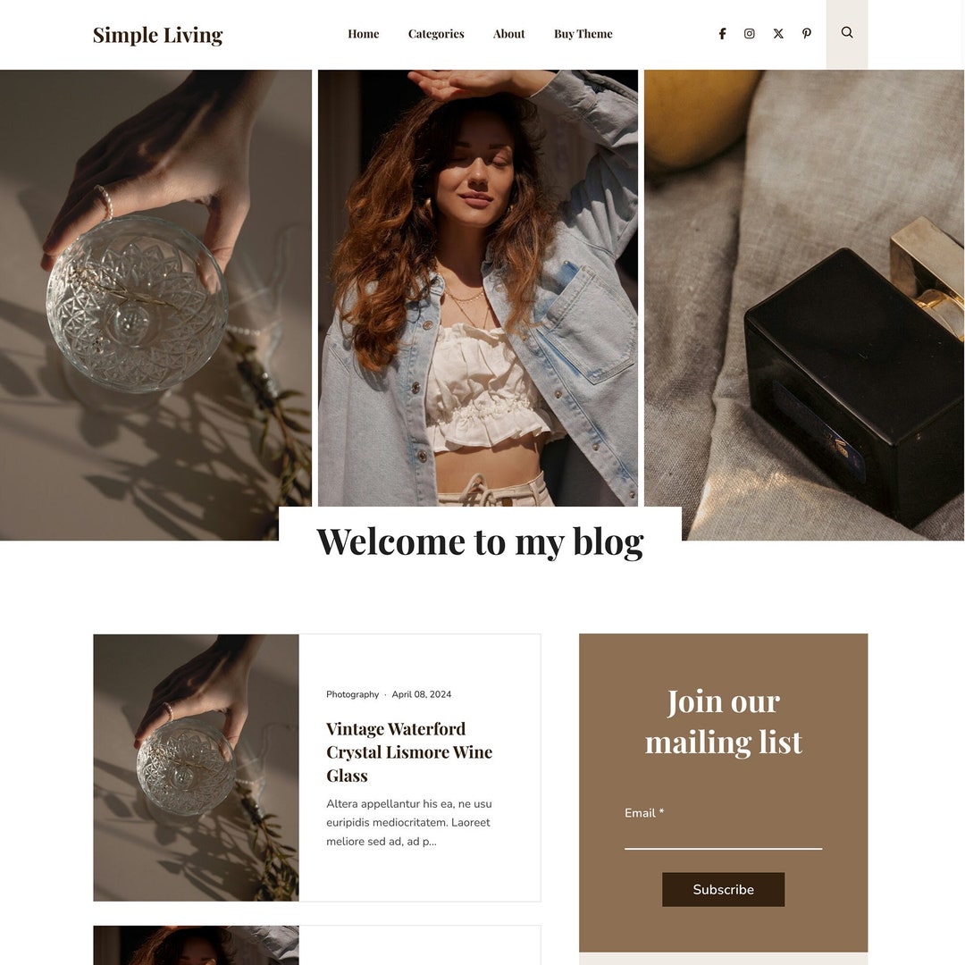 Premade Responsive Blogger Template, Responsive Blogger Theme, Blogger ...
