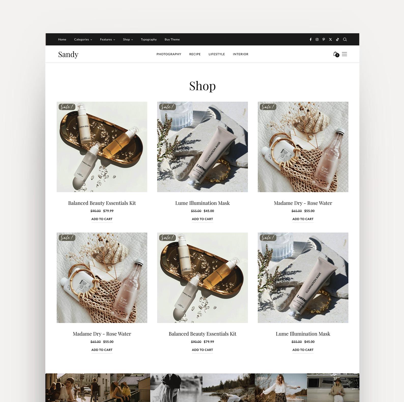 Sandy Wordpress Theme for Lifestyle, Fashion, Travel and Food Bloggers • Fully Responsive ...