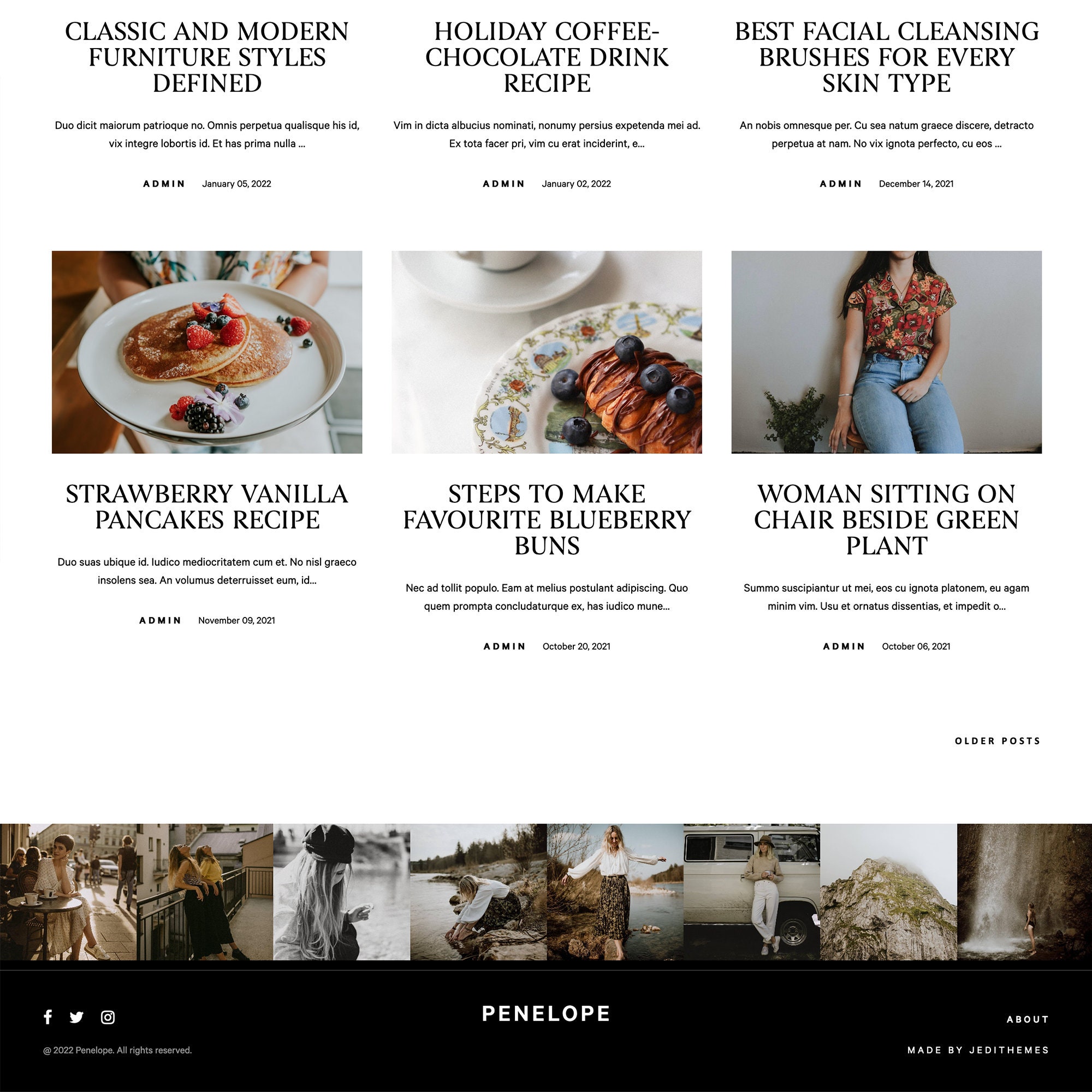Penelope • Blogger Theme // Responsive Blogger Theme, Minimalist ...