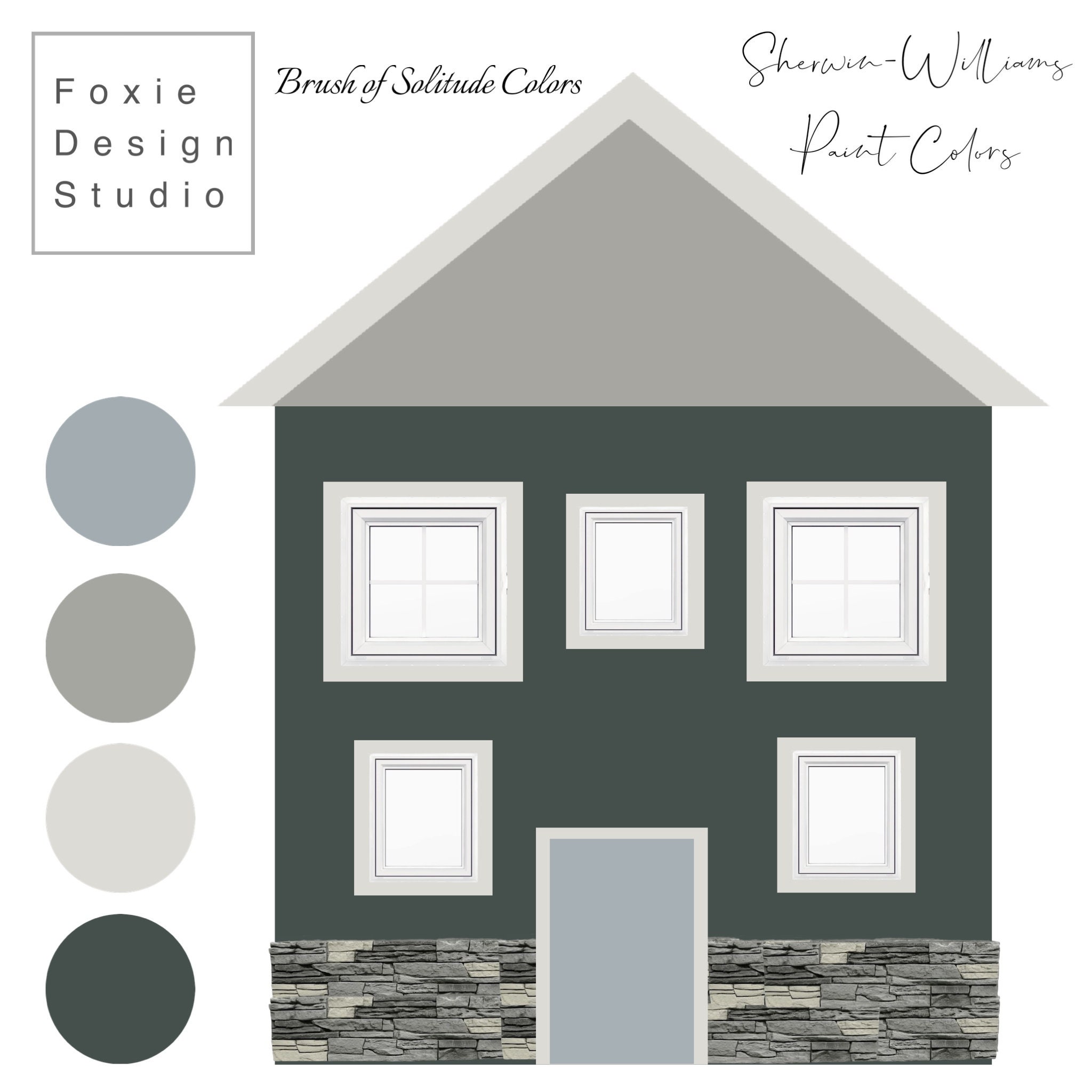 Exterior Brush of Solitude: Digital Pre-made Exterior House Paint ...