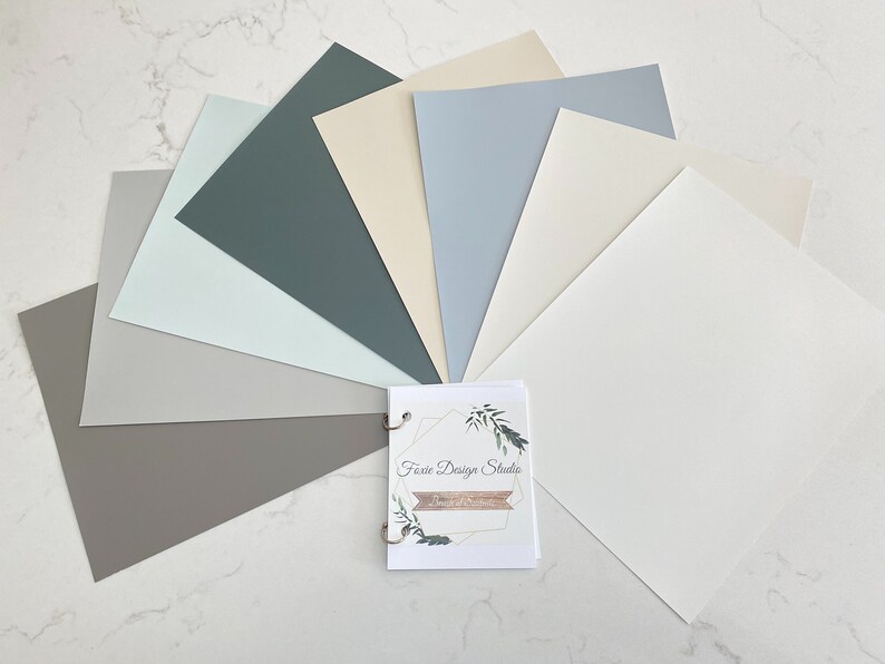 Paint Palette: Brush of Solitude-actual Color Chips - Etsy