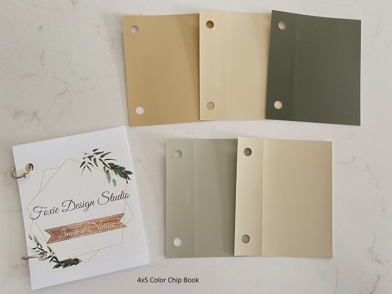 Paint Palette: Brush of Nature-actual Color Chips - Etsy