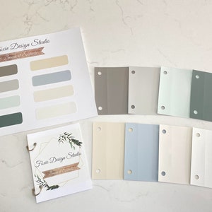 Paint Palette: Brush of Solitude-actual Color Chips - Etsy