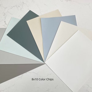 Paint Palette: Brush of Solitude-actual Color Chips - Etsy