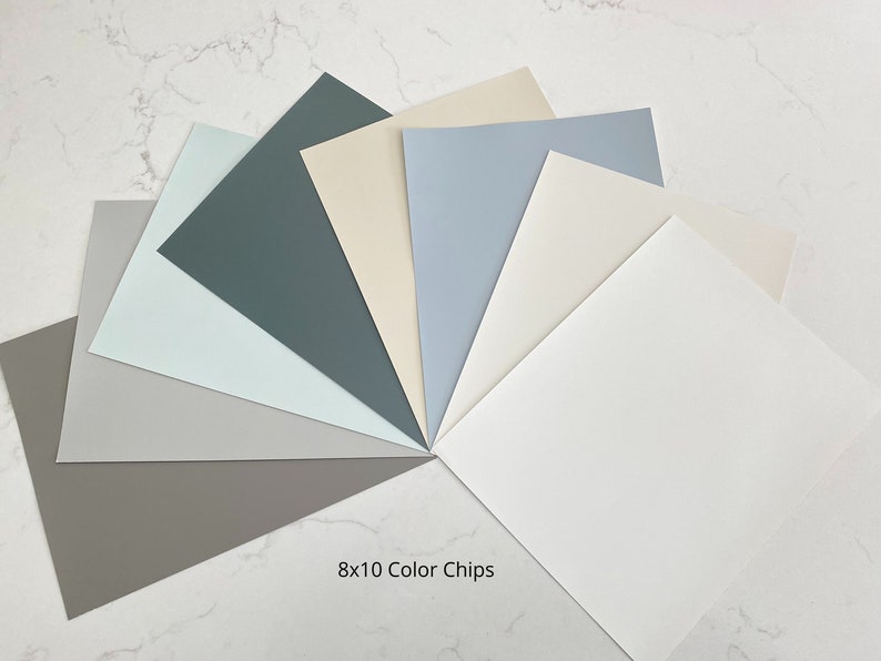 Paint Palette: Brush of Solitude-actual Color Chips - Etsy