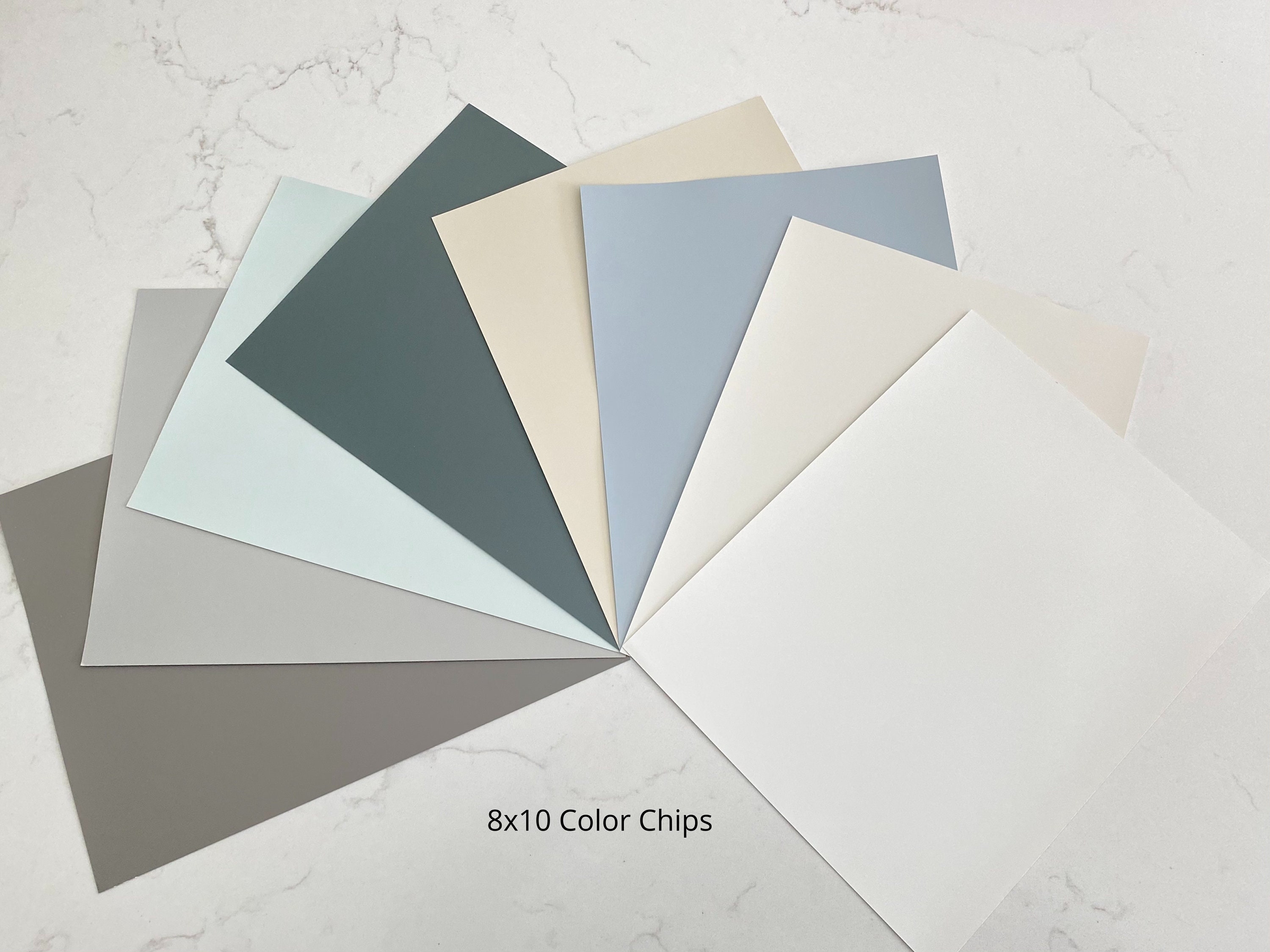 Paint Palette: Brush of Solitude-actual Color Chips - Etsy