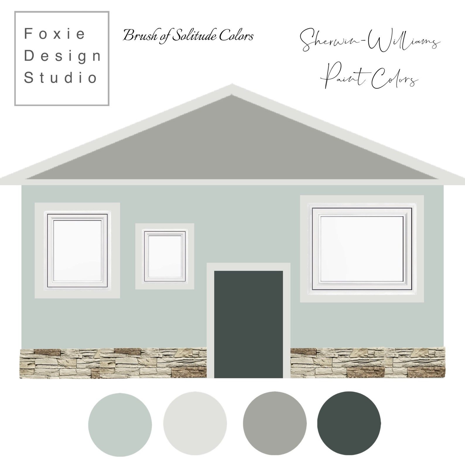 Exterior Brush of Solitude: Digital Pre-made Exterior House Paint ...