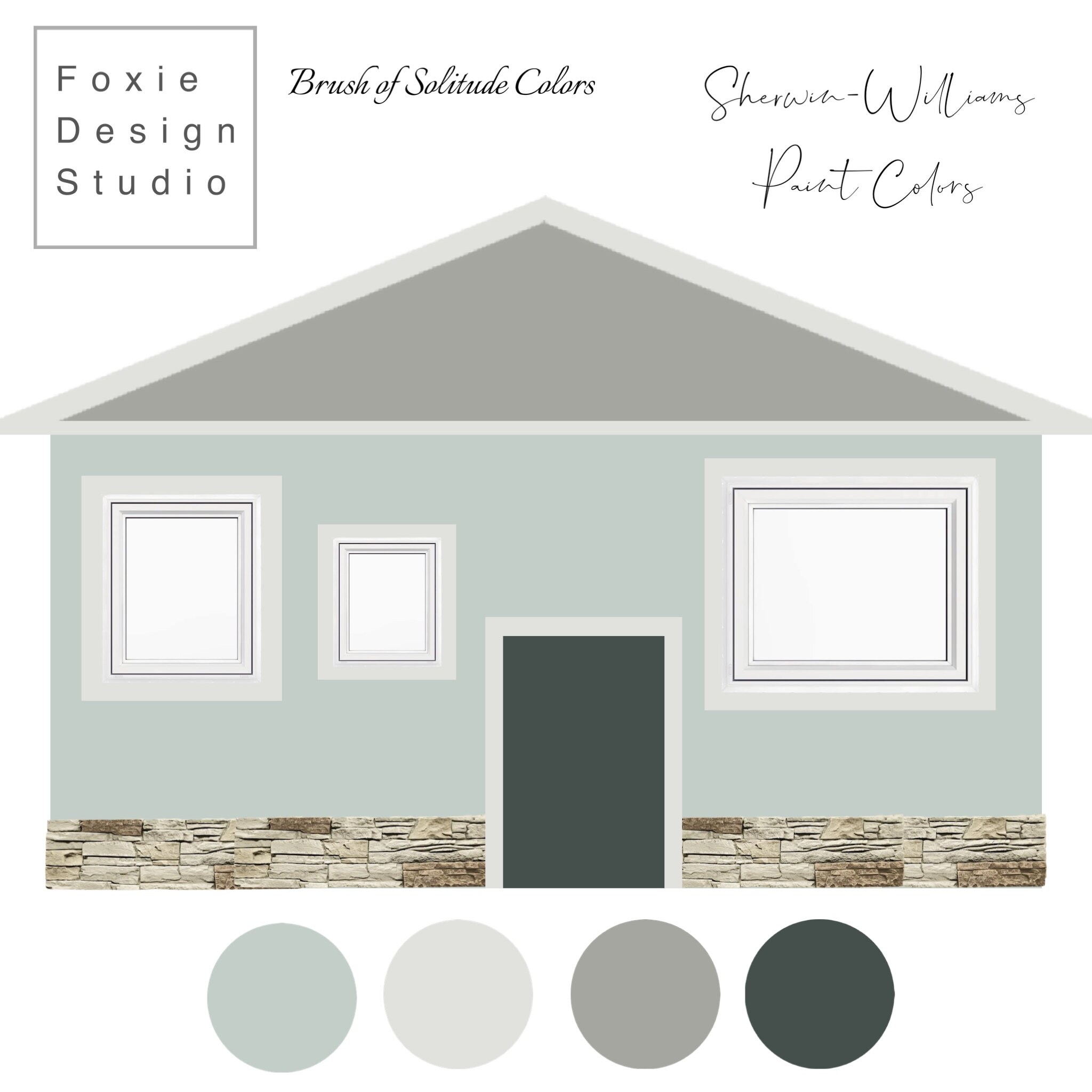 Exterior Brush of Solitude: Digital Pre-made Exterior House Paint ...