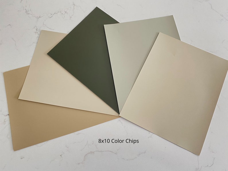 Paint Palette: Brush of Nature-actual Color Chips - Etsy