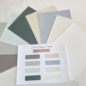 Paint Palette: Brush of Solitude-actual Color Chips - Etsy