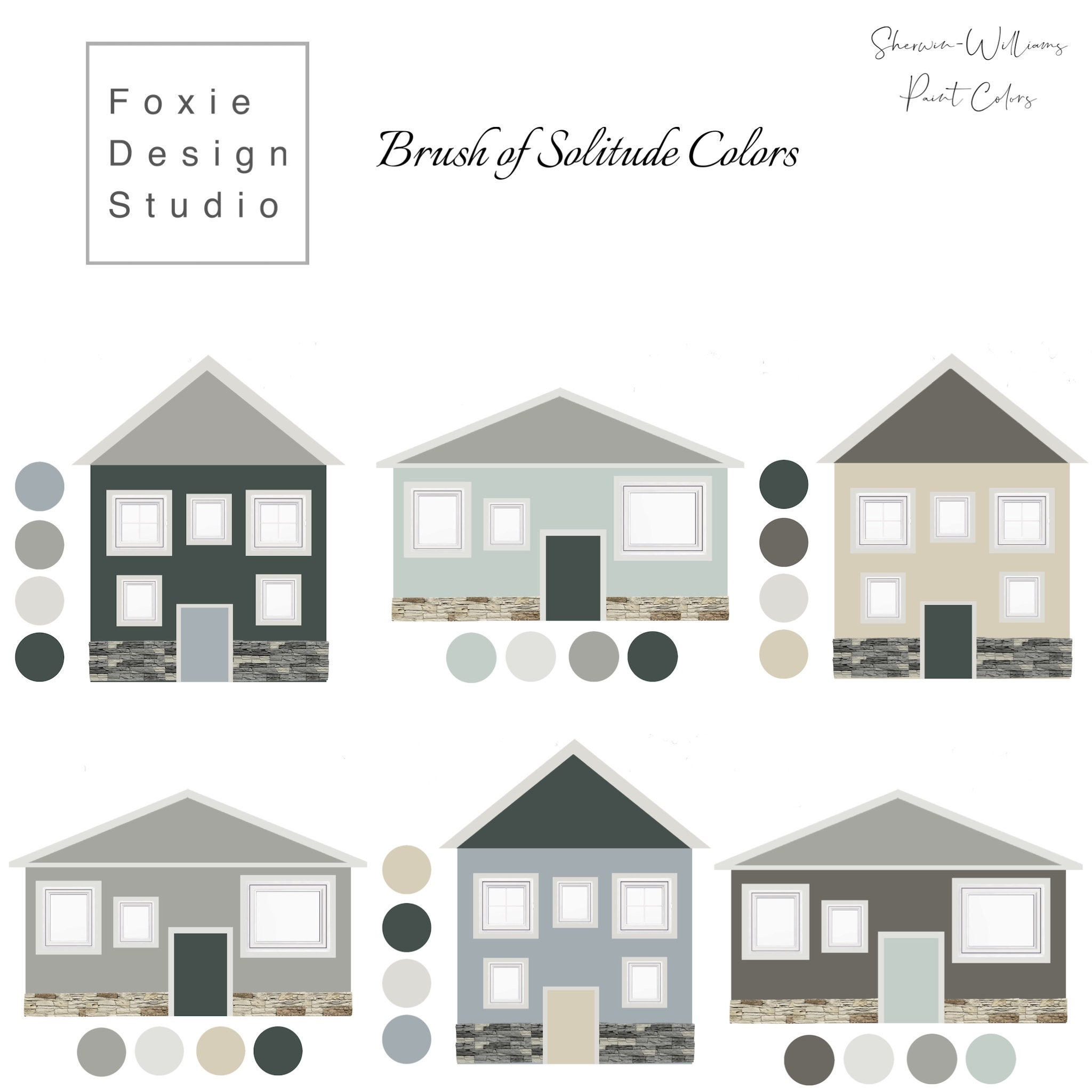 Exterior Brush of Solitude: Digital Pre-made Exterior House Paint ...