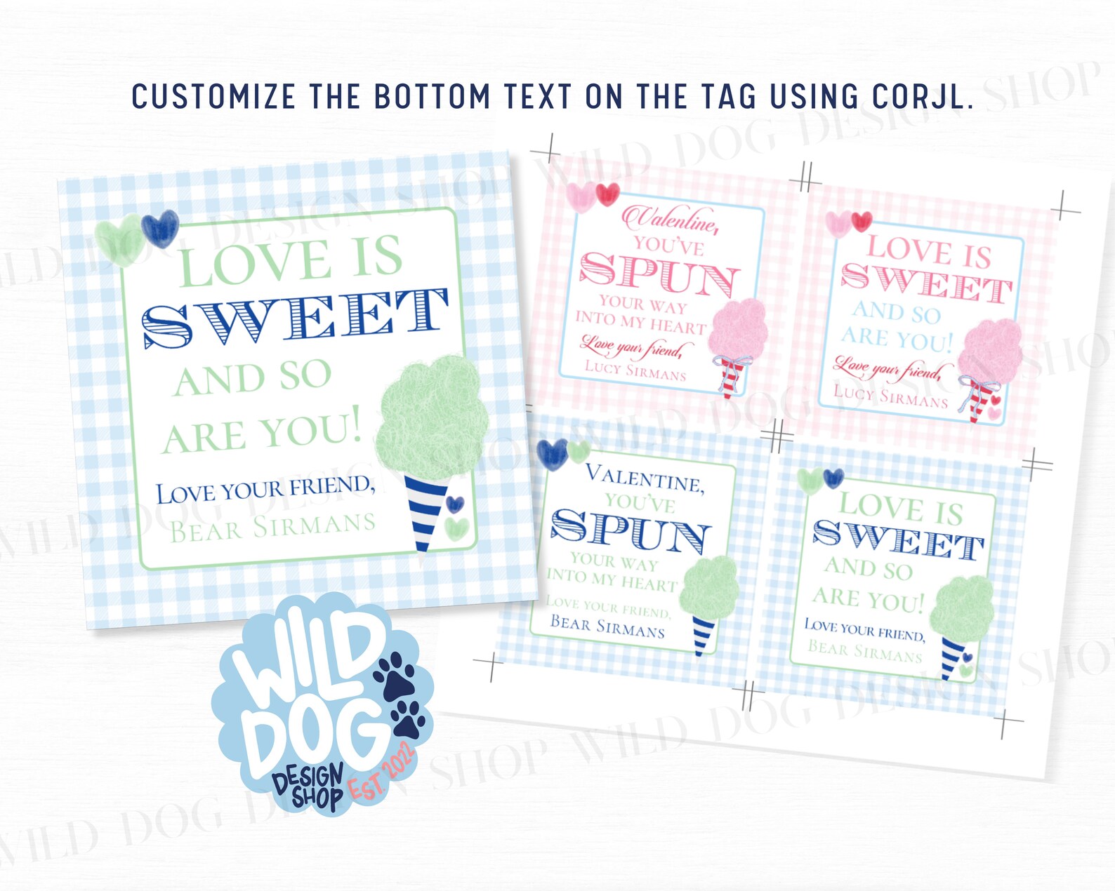 Love is Sweet | Make My Heart Spin | Cotton Candy Valentine's Day ...