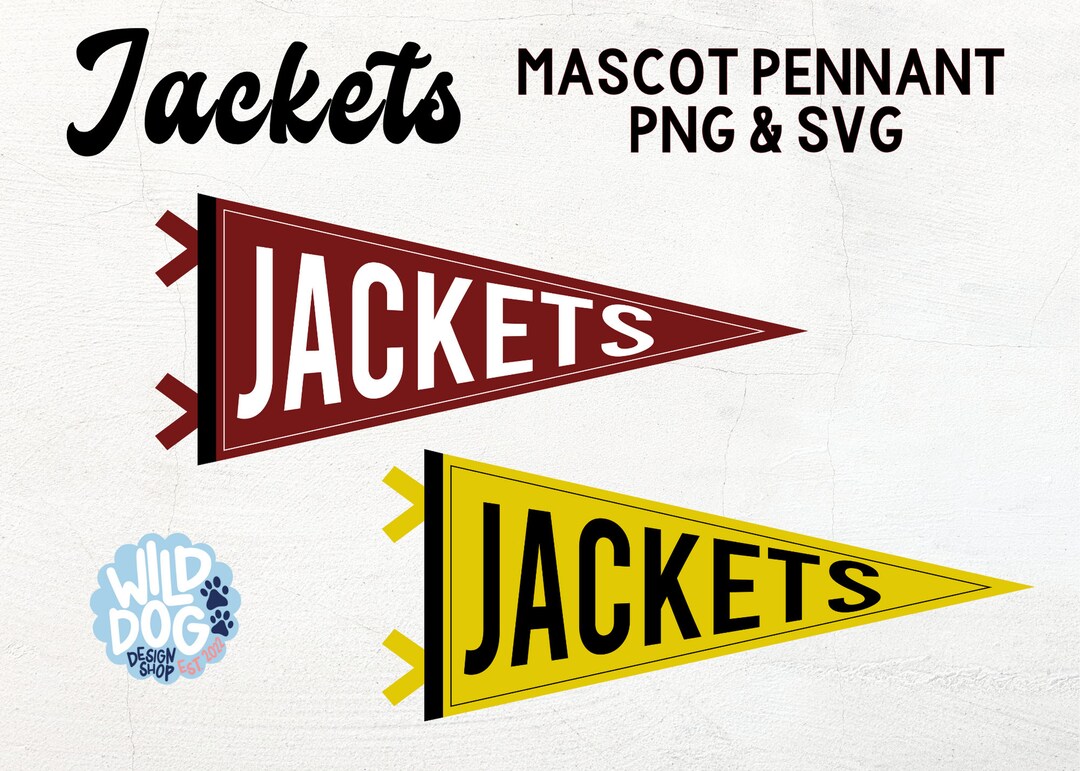 Yellow Jackets Mascot | Pennant | School Spirit | PNG SVG - Etsy
