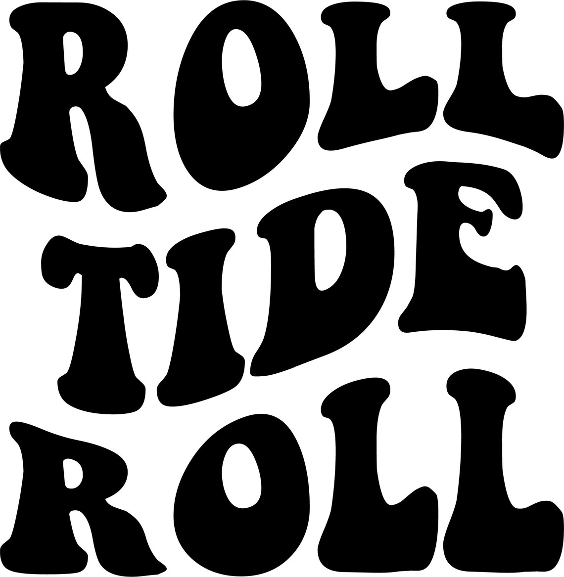 Roll Tide Wave SVG - Etsy