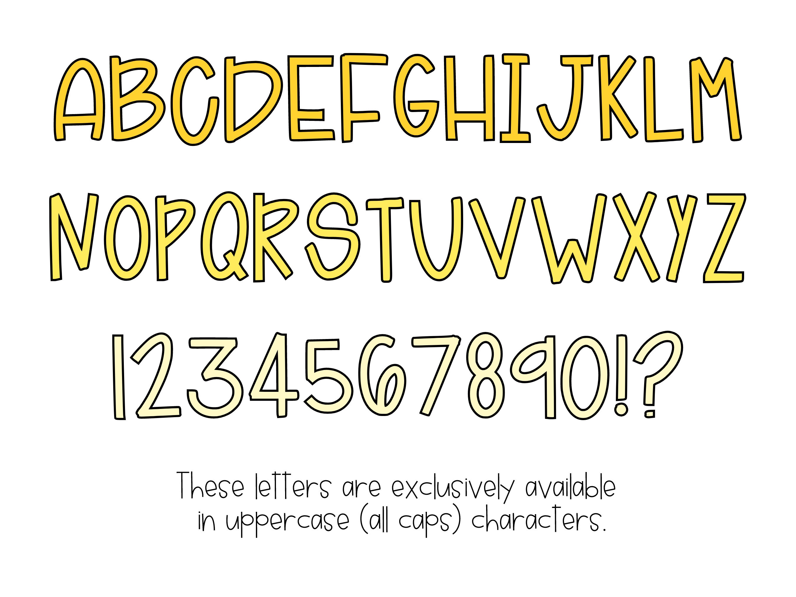 Sunny Yellow Bulletin Board Letters | Printable DIY | Instant Download ...